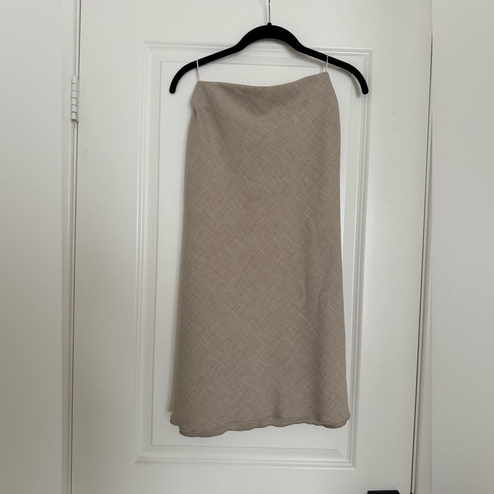 Wilfred Ibiza Midi Skirt - Heather Oat Beige - Gem